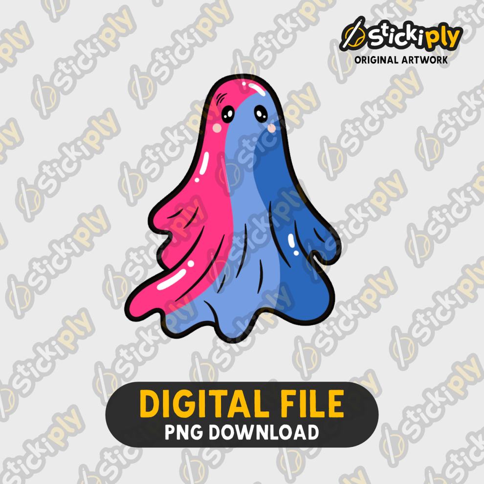 Bisexual Pride Ghost (LGBTQ) - Digital Download | Stickiply